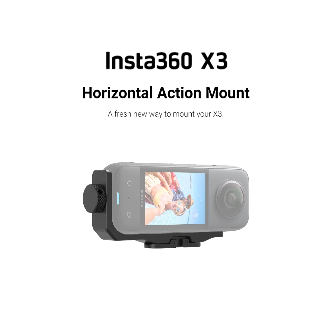 Insta360 X3 Horizontal Action Mount - Dronecare