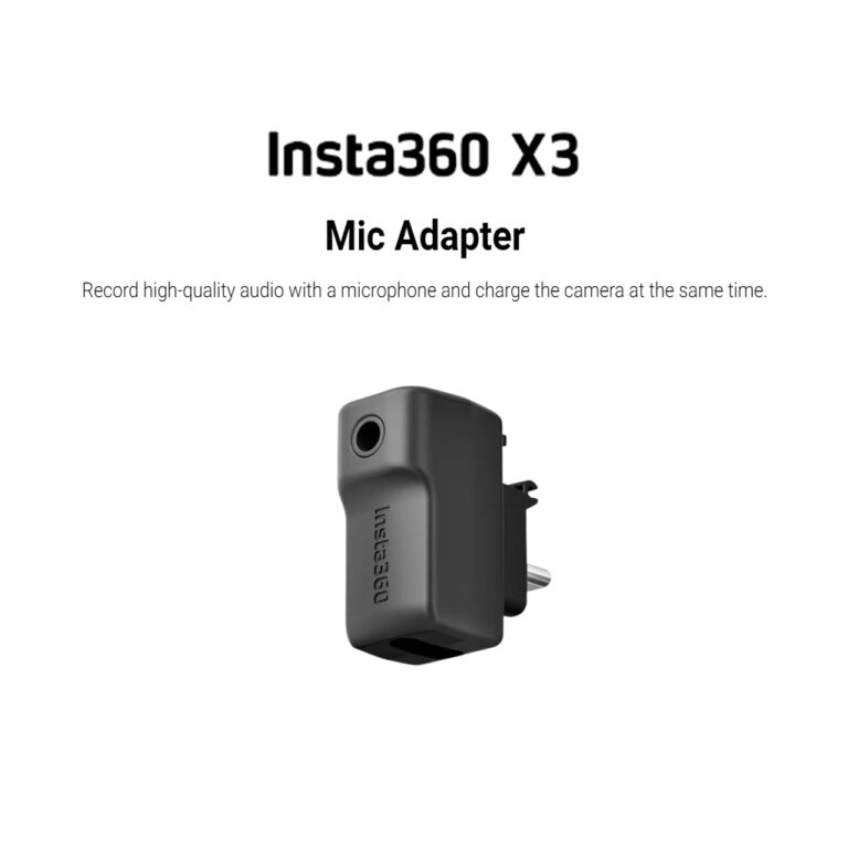 Insta360 X3 Mic Adapter - Dronecare