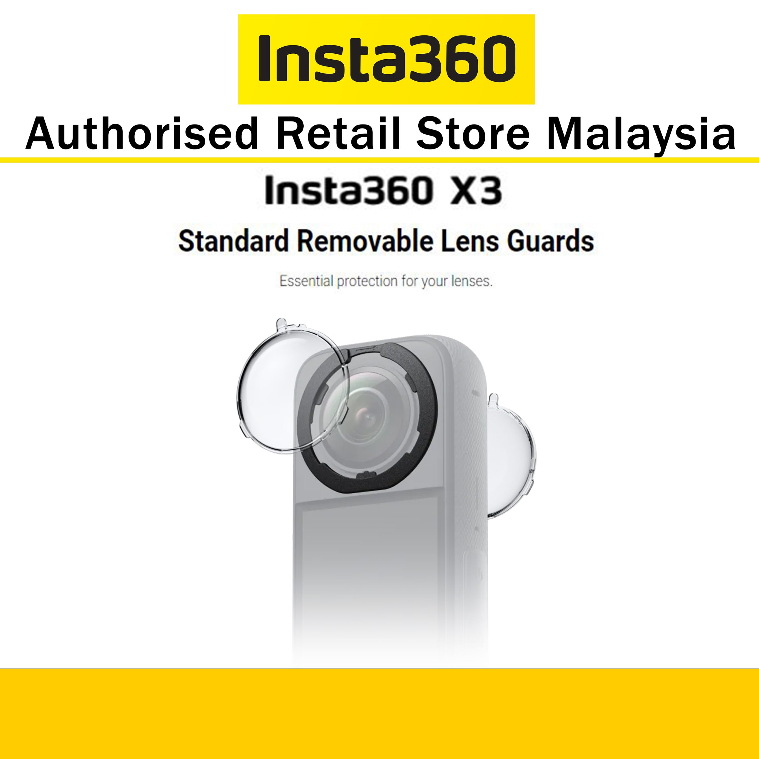 Insta360 X3 Standard Removable Lens Guards - Dronecare